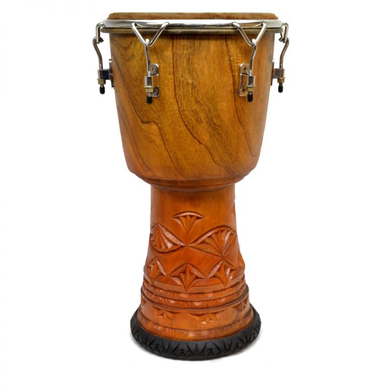 Melina Wood Djembe with Stainless Steel Hardware - Manito Percussion