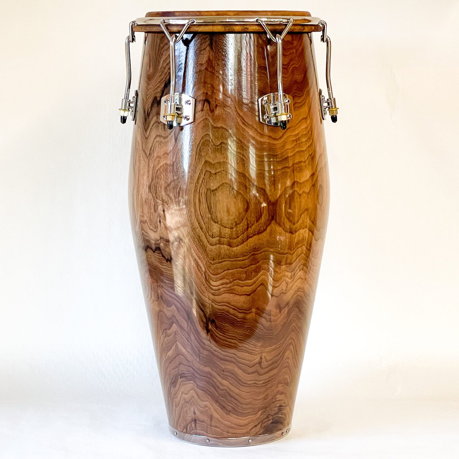 Spalted Poplar Solid Shell Four Conga Set - Manito Percussion